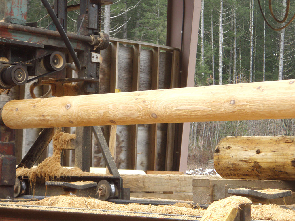 Doweled Turned Cedar and Douglas Fir Poles | PowerWood Corp.