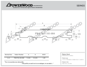 Custom Cedar Siding Patterns and Moulding | PowerWood Corp.