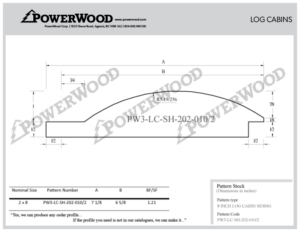 Log Home Siding Patterns and Profiles | PowerWood Corp.